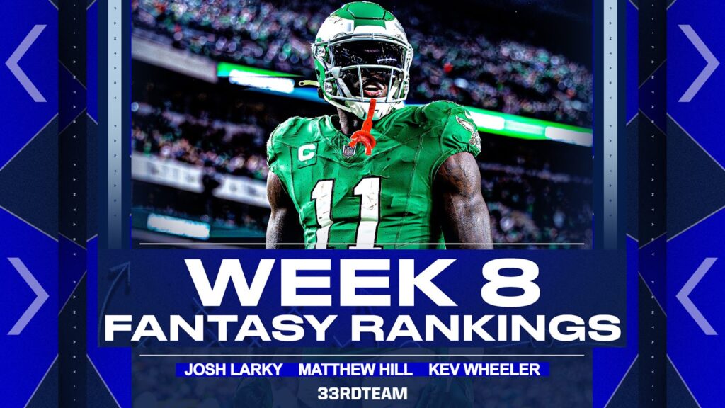 2023 NFL Week 8 Fantasy Football Rankings The 33rd Team